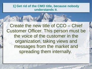 Cmo vs cco, Chief Marketing Officer Vs Chief Customer Officer, Modern ...