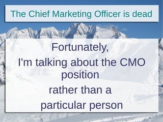 Cmo vs cco, Chief Marketing Officer Vs Chief Customer Officer, Modern ...