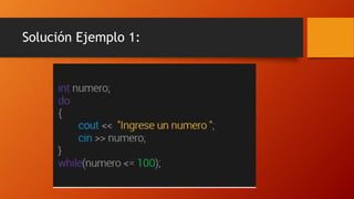 Cómo y para qúe usar un ciclo do while en c++ | PPT