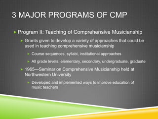 MENC and the Contemporary Music Project | PPTX