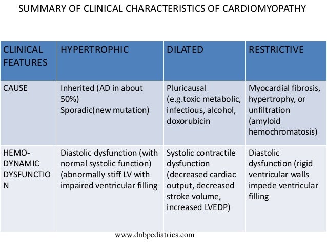 Dilated Vs Hypertrophic Cardiomyopathy