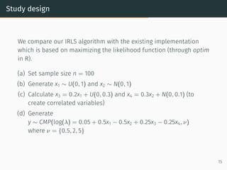 Modeling Big Count Data: An IRLS Framework for COM-Poisson Regression ...