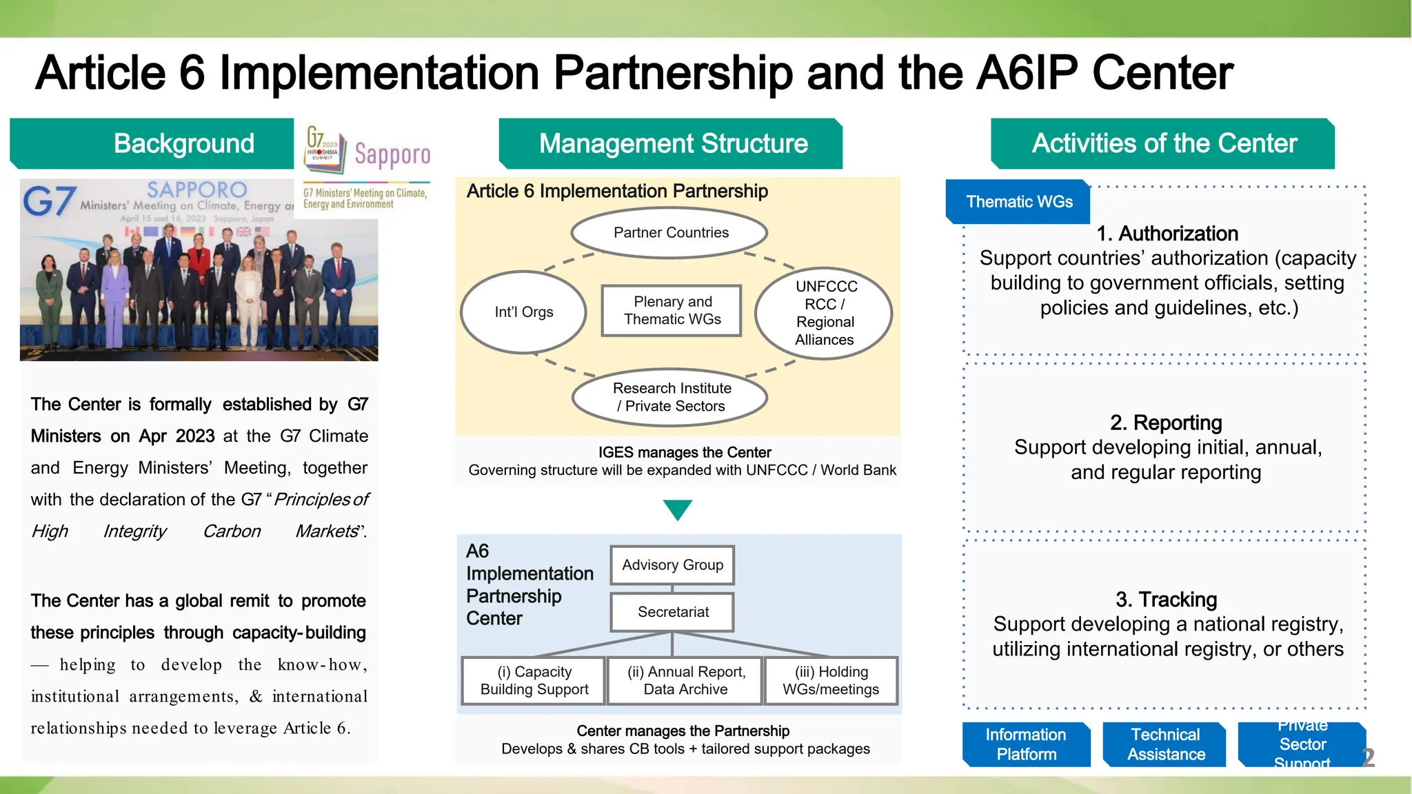 8th Strategic Dialogue of the CMP - Kazuhisa Koakutsu, Paris Agreement ...