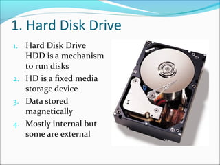 Cmp104 lec 3 component of computer | PPT