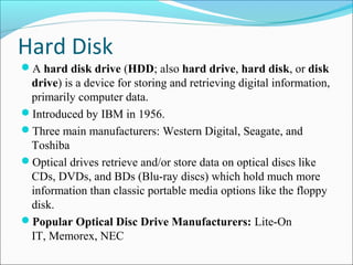 Cmp104 lec 3 component of computer | PPT