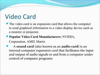 Cmp104 lec 3 component of computer | PPT