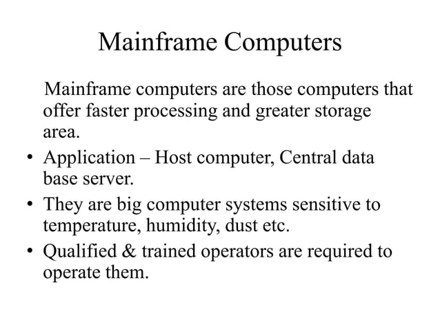 Cmp104 lec 4 types of computer | PPT
