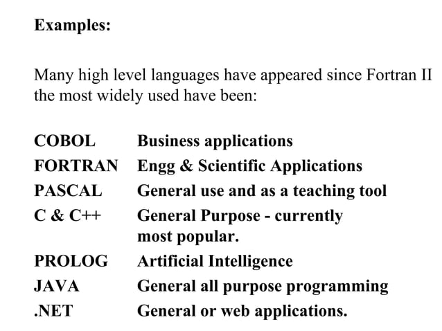 Cmp104 lec 6 computer lang | PPT