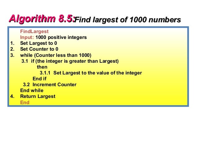 Cmp104 Lec 7 Algorithm And Flowcharts