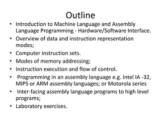 CMP 221.pptx computer science machine and assembly language | PPTX