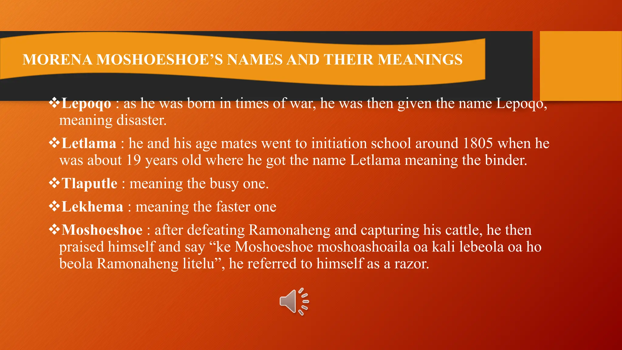 The leadership of Morena Moshoeshoe 1 and how he managed to build his ...