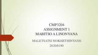 MABITSO A LINONYANA | PPTX