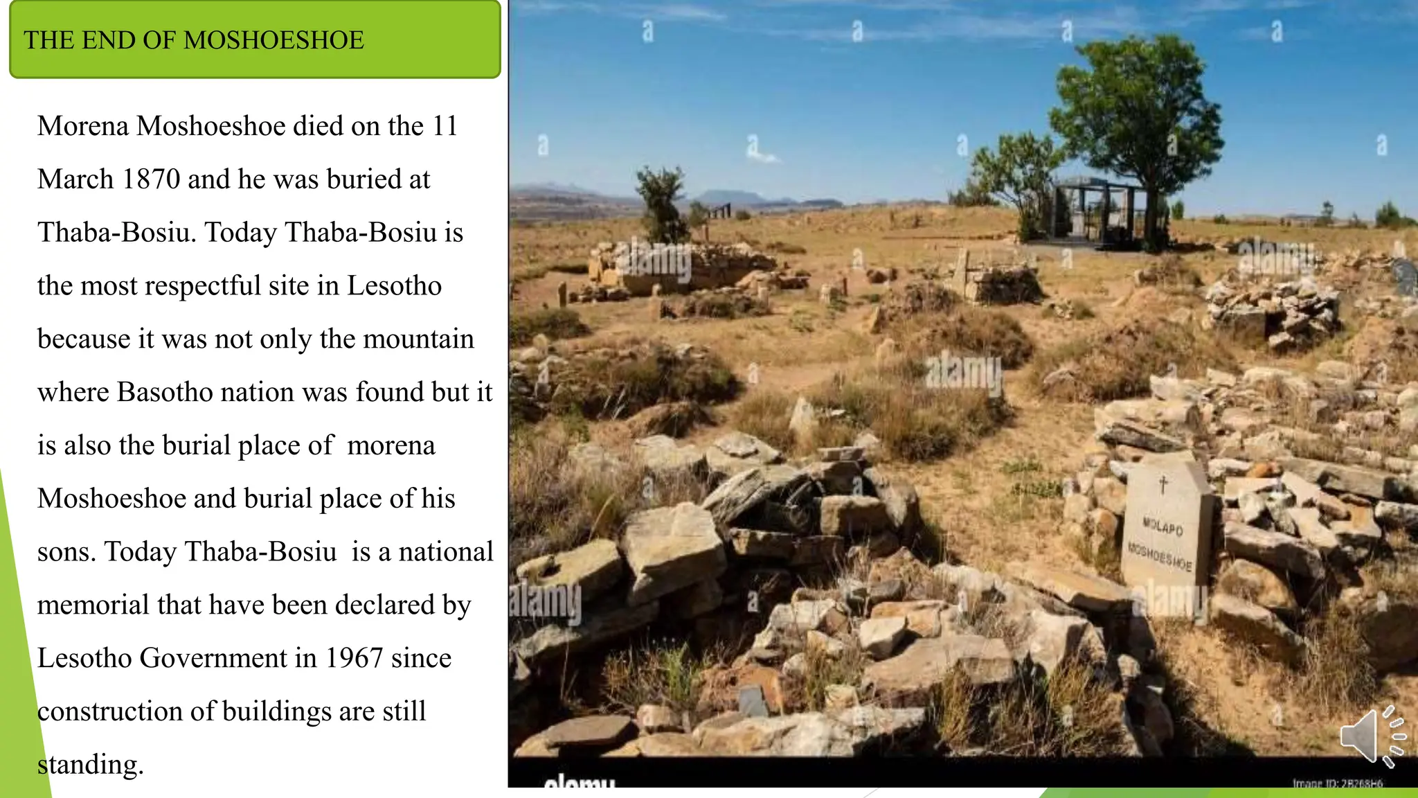 History of Morena Moshoeshoe birth death | PPTX