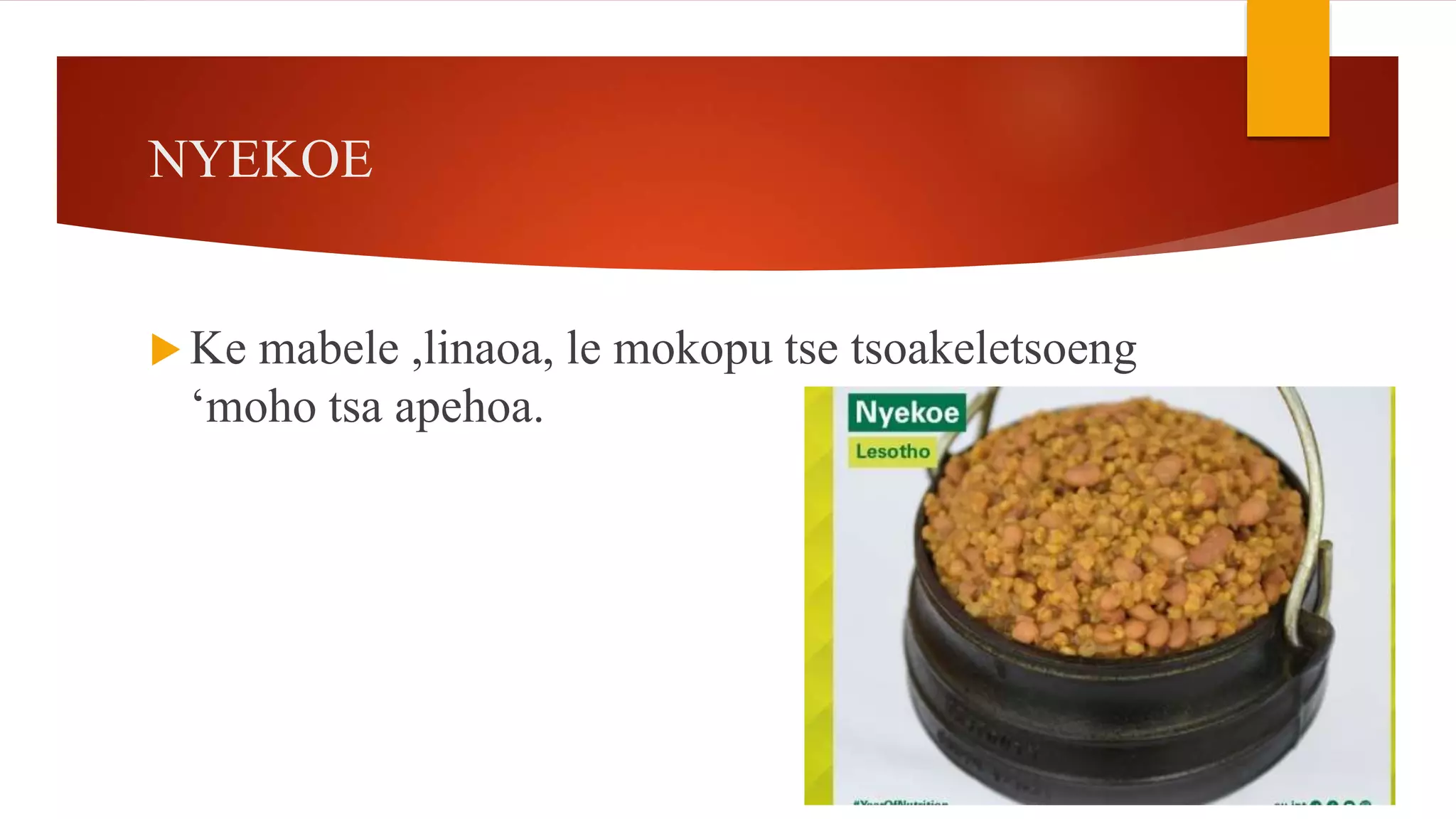 Lijo tsa Sesotho | PPTX