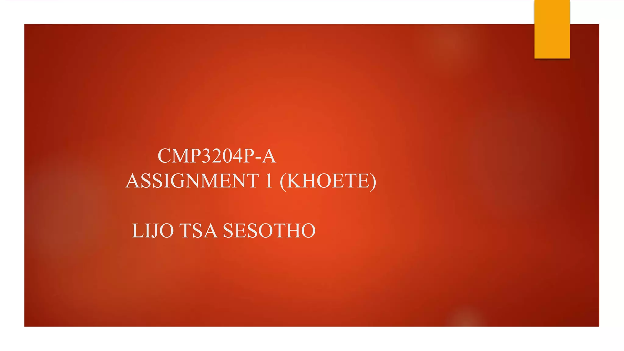 Lijo tsa Sesotho | PPTX