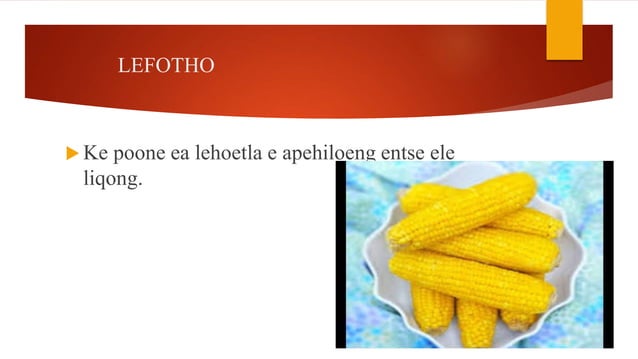 Lijo tsa Sesotho | PPT