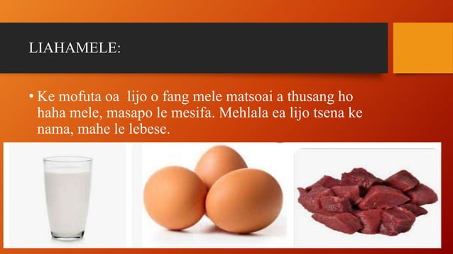 Mefuta ea Lijo | PPTX