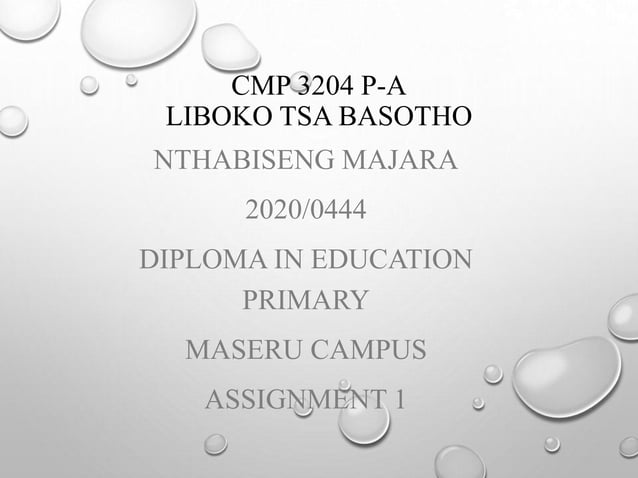 Liboko tsa Basotho | PPT