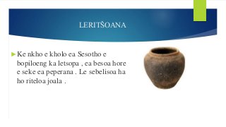 Lisebelisoa tsa Basotho | PPTX