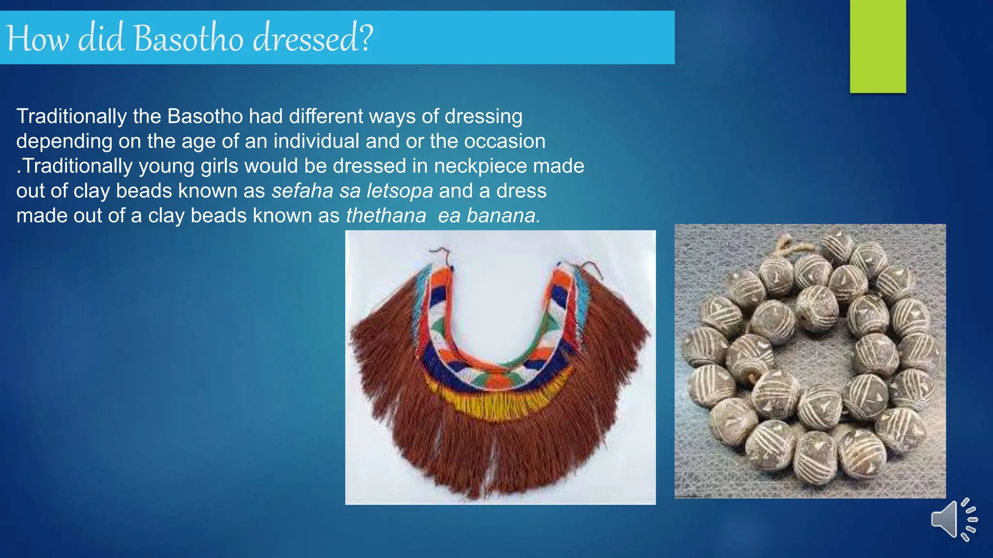 Basotho history, culture,attire and food | PPTX