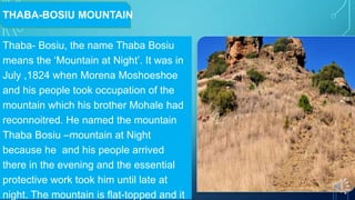 TOURISM ATTRACTIONS IN LESOTHO BY RAISI. | PPTX