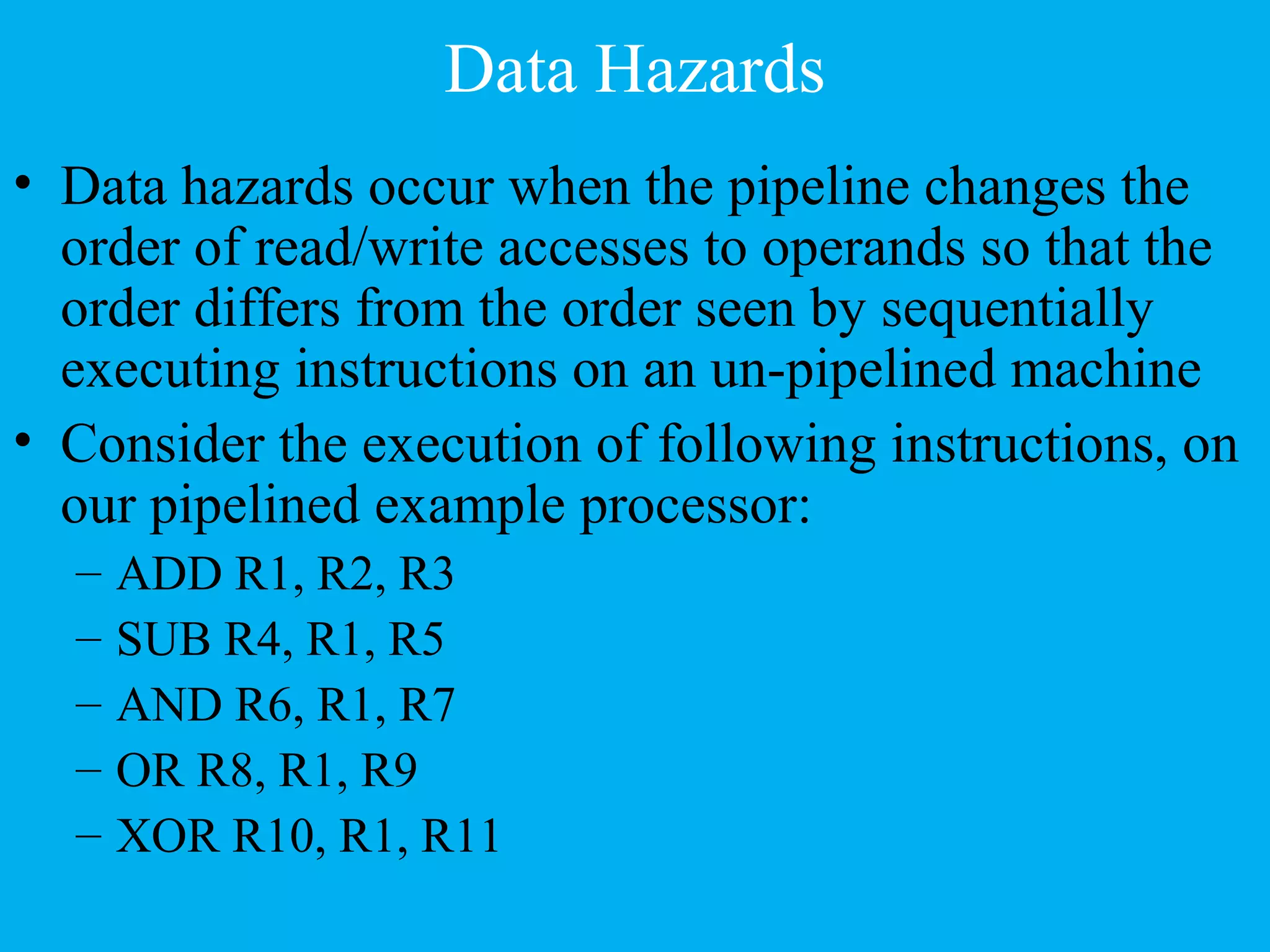 Pipelining & All Hazards Solution | PPT