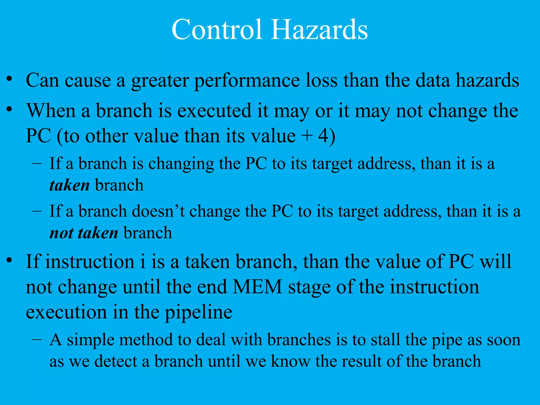 Pipelining & All Hazards Solution | PPT