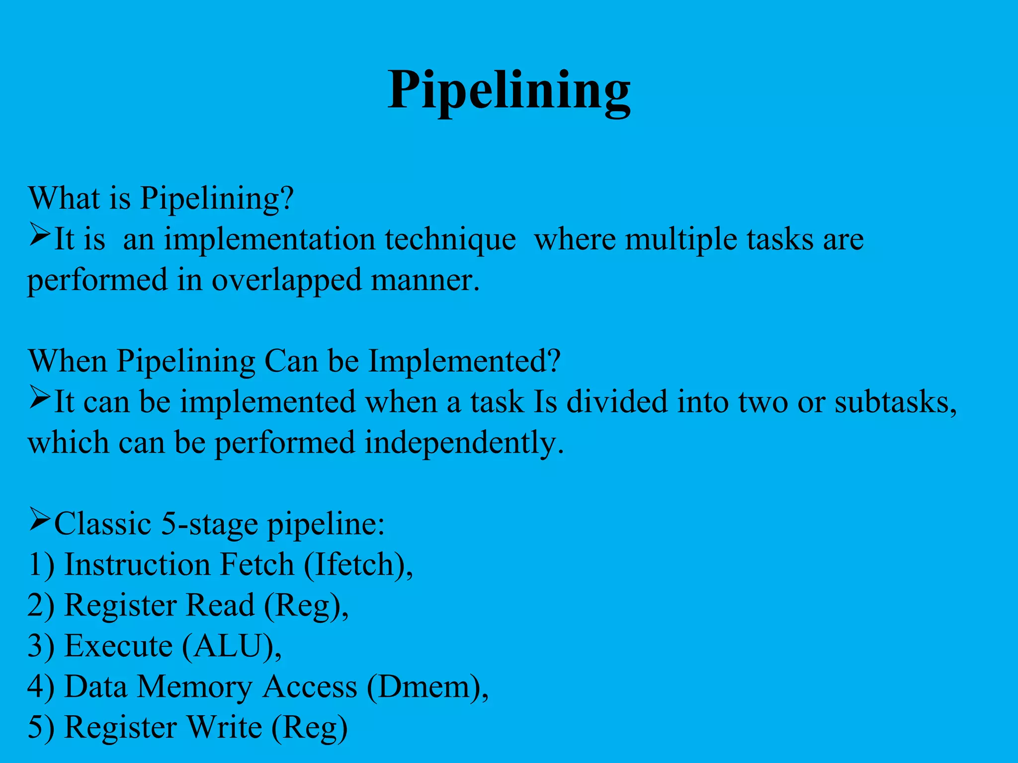 Pipelining & All Hazards Solution | PPT