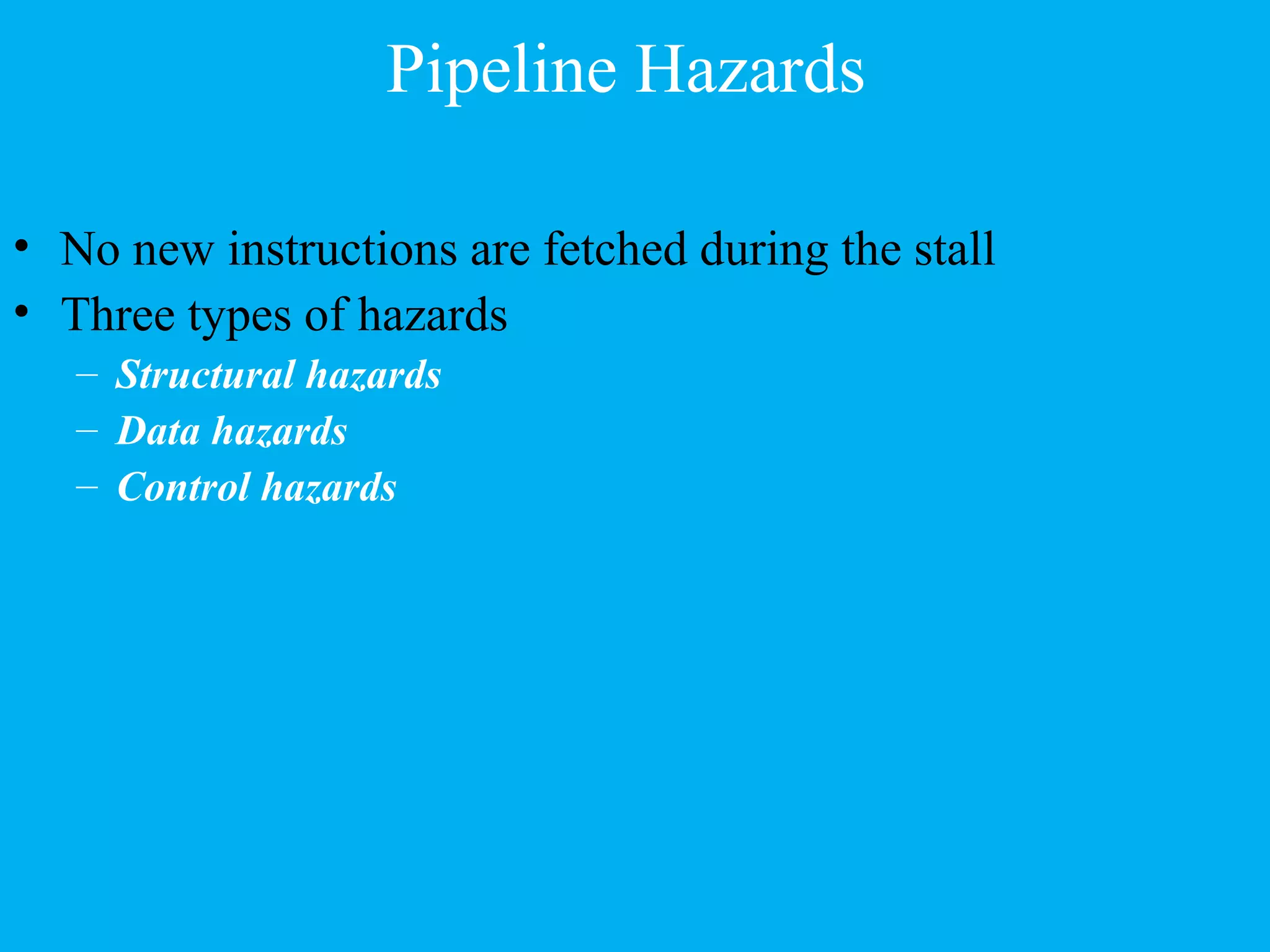 Pipelining & All Hazards Solution | PPT
