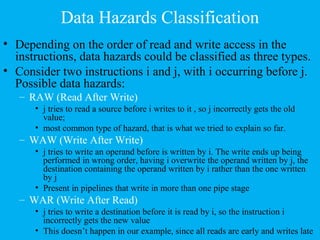 Pipelining & All Hazards Solution | PPT
