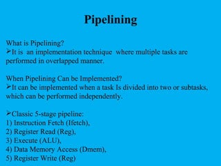 Pipelining & All Hazards Solution | PPT