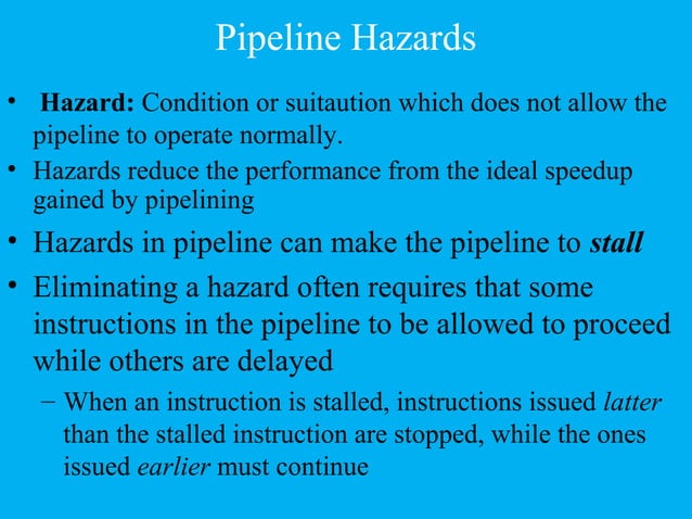 Pipelining & All Hazards Solution | PPT | Programming Languages | Computing