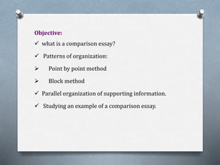 Comparison Essays | PPTX