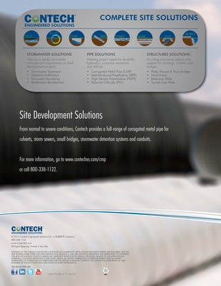 CMP Solutions by Contech | PDF