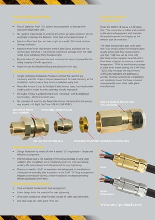 CMP Cable Glands - Triton T3CDS Deluge Proof Glands (ATEX) | PDF