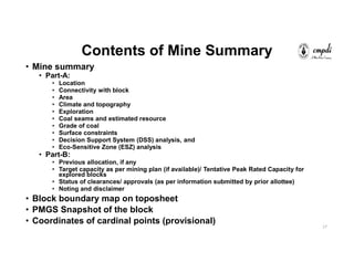 CMPDIL PPT on mining methodology in indian mining | PDF