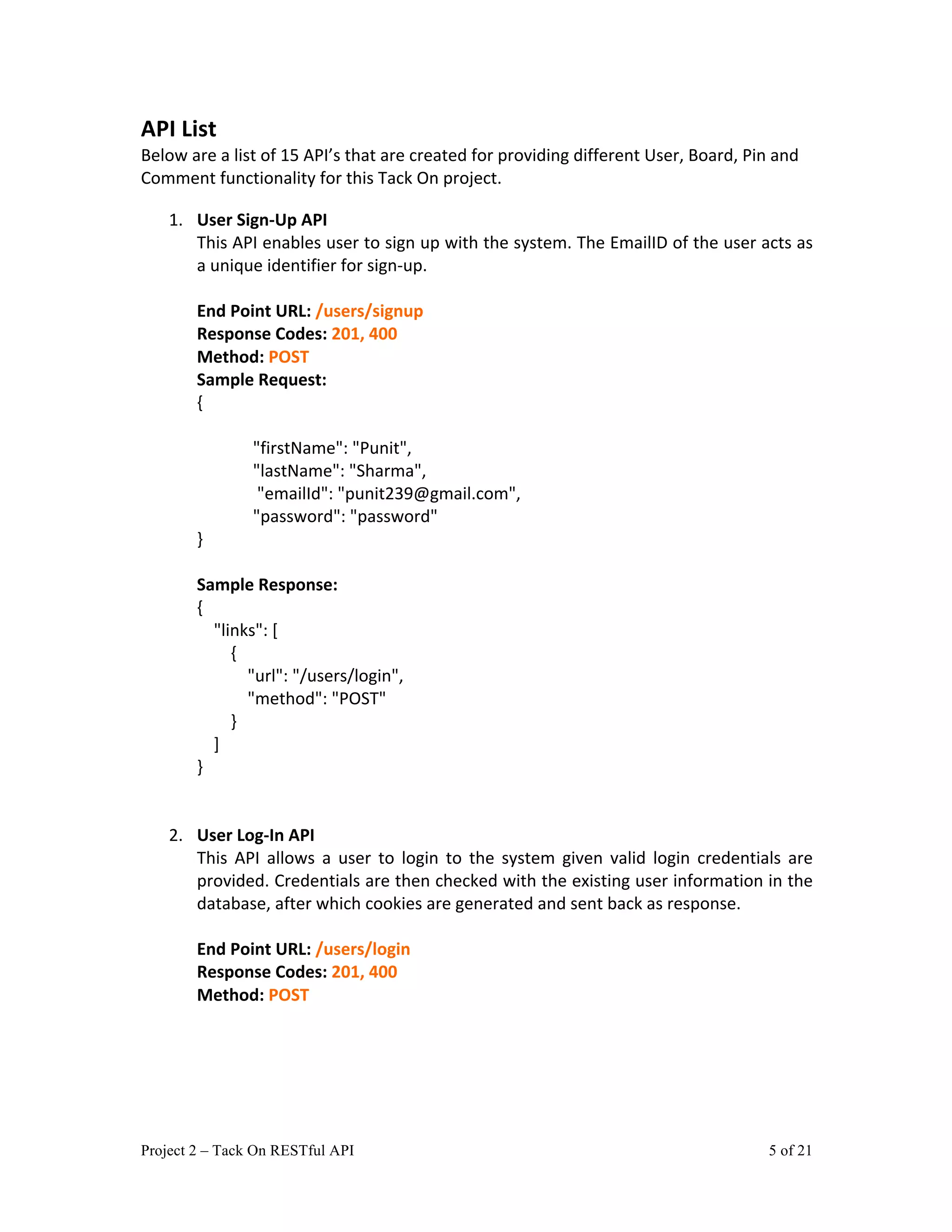 Tack On RESTful APIs - Pinterest Backend Simulation | PDF Tack On RESTful APIs - Pinterest Backend Simulation | PDF