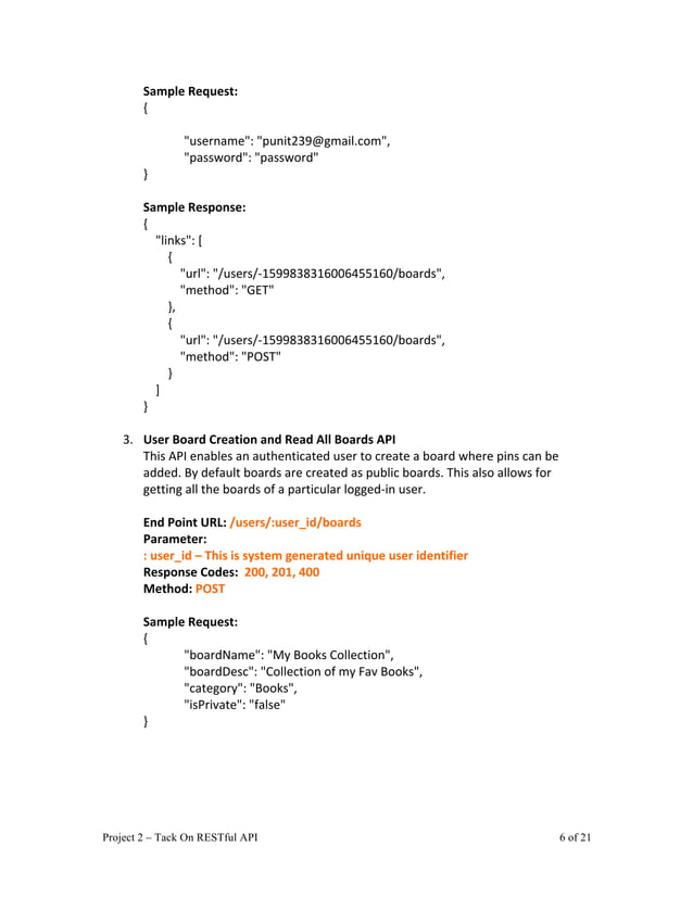 Tack On RESTful APIs - Pinterest Backend Simulation | PDF Tack On RESTful APIs - Pinterest Backend Simulation | PDF