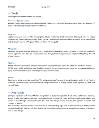 Large scale virtual Machine log collector (Project-Report) | DOCX | Databases | Computer ...