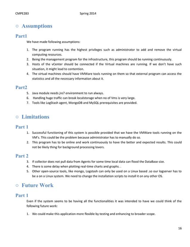 Large scale virtual Machine log collector (Project-Report) | DOCX | Databases | Computer ...