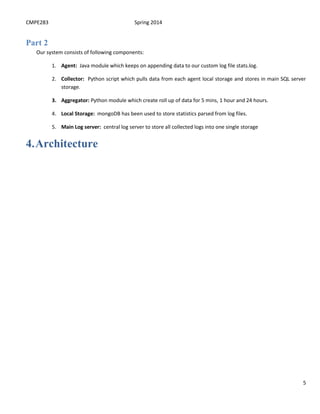 Large scale virtual Machine log collector (Project-Report) | DOCX | Databases | Computer ...