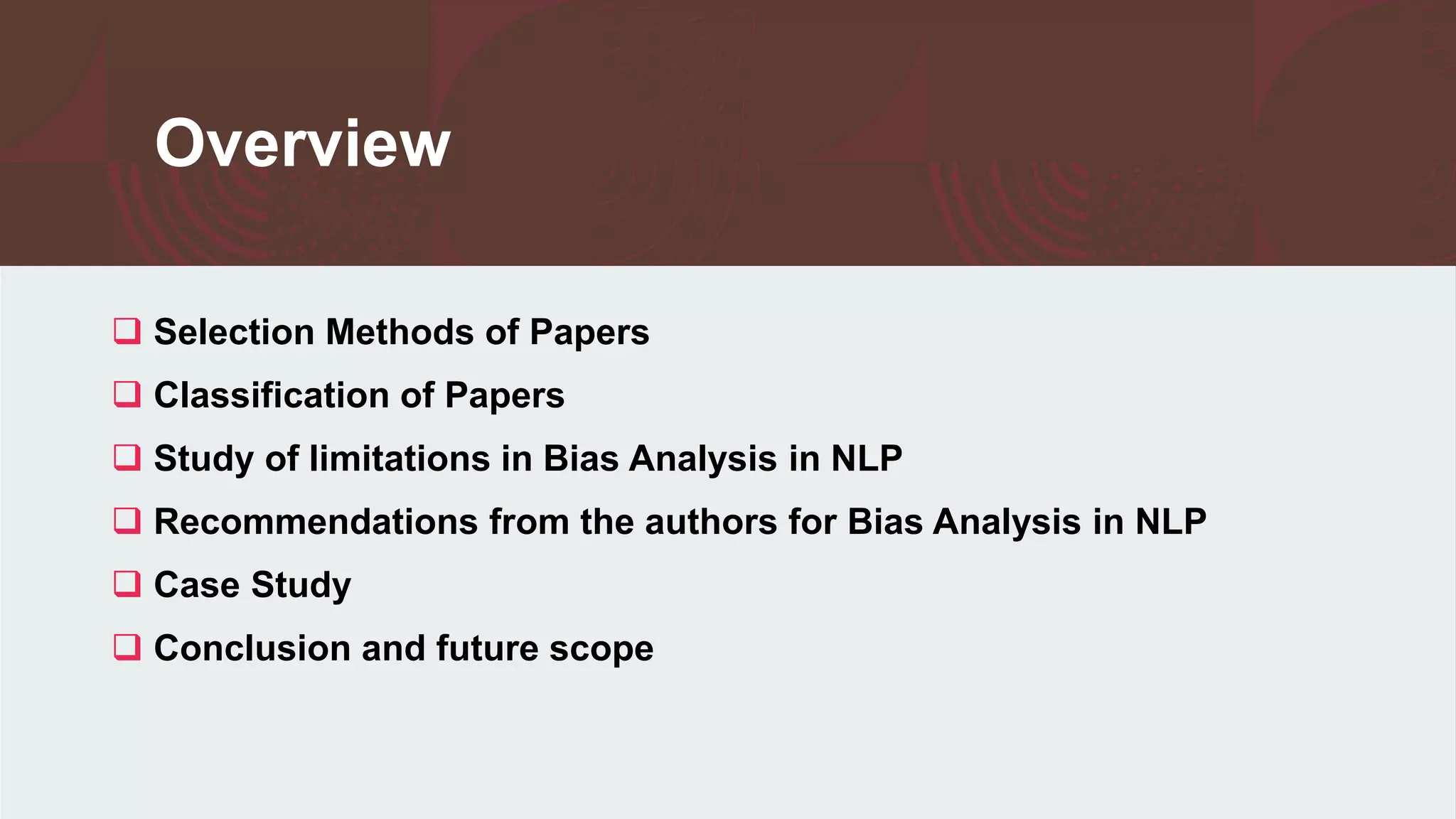 A Survey of ‘Bias’ in Natural Language Processing Systems | PPTX