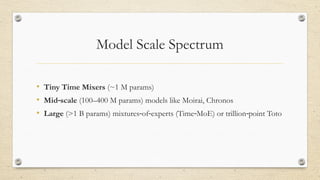 Foundation Models for Time Series : A Survey | PPTX