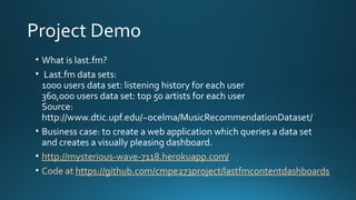 lastfm contentdashboards project description | PDF