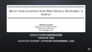 Multi-Task Learning With Deep Neural Networks | PDF