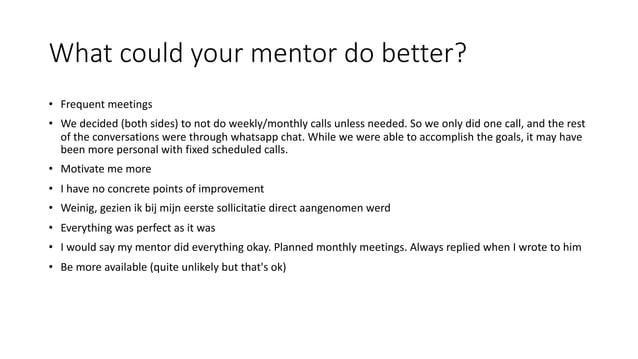 Mentoring feedback 20 21 | PPT