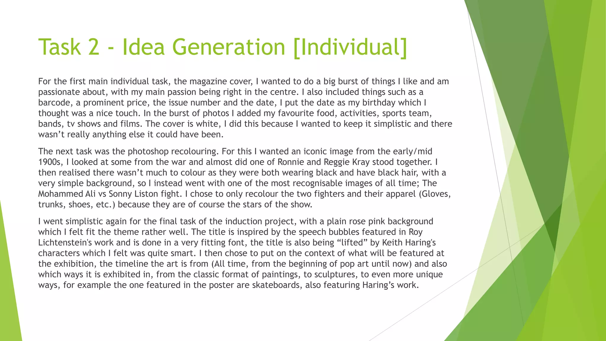 Induction Project 2021 Pro Forma Harry Statham | PPT