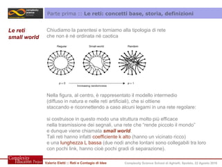 Cmplx school spoleto_ve_reti1su3_22ago2016 | PPT | Biological Sciences ...