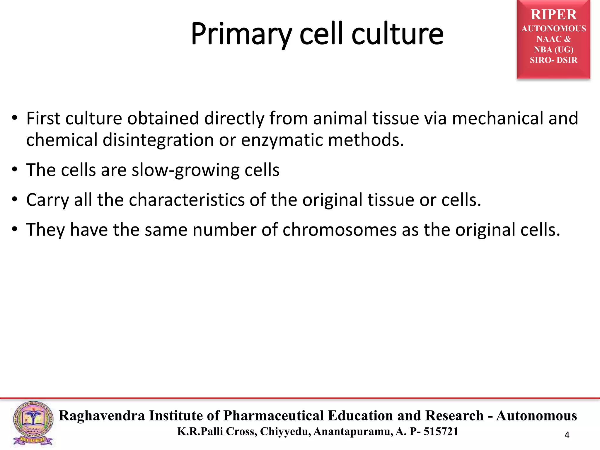 various types of cell culture | PPTX