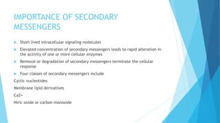 Cell Signalling and Secondary messengers | PPTX